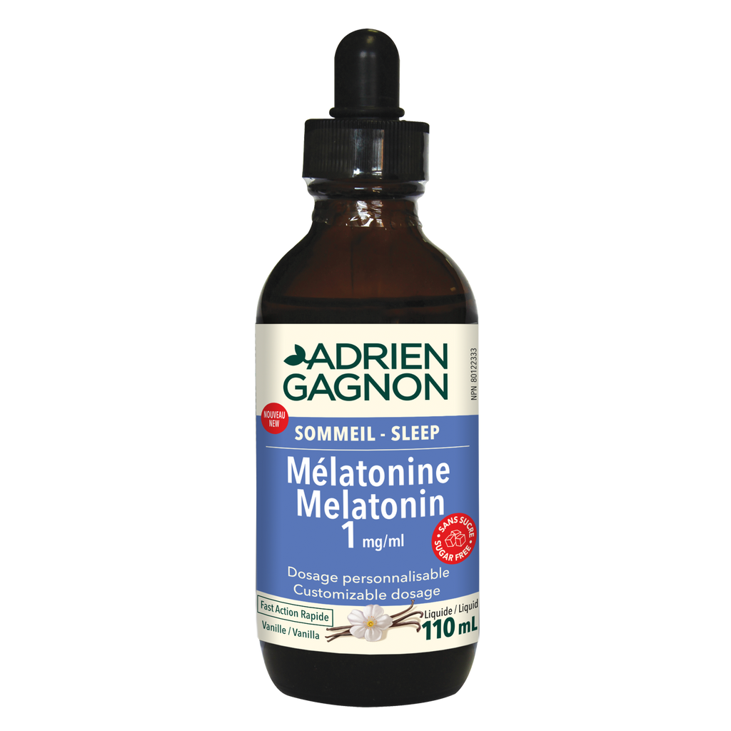 Adrien Gagnon - Mélatonine liquide 1mg : Aide au sommeil sans sucre ...