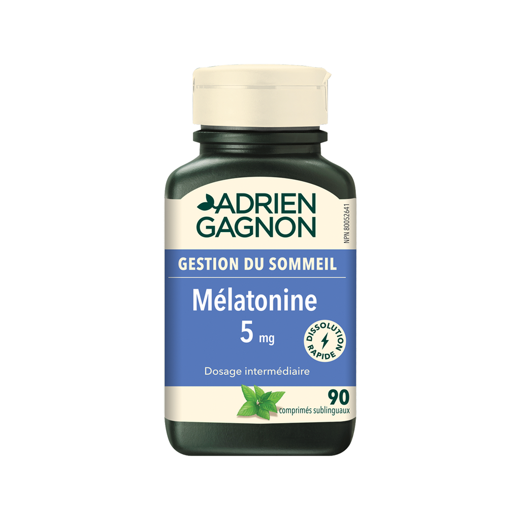 Adrien Gagnon - Mélatonine 5 mg Comprimés - Améliore la qualité du ...